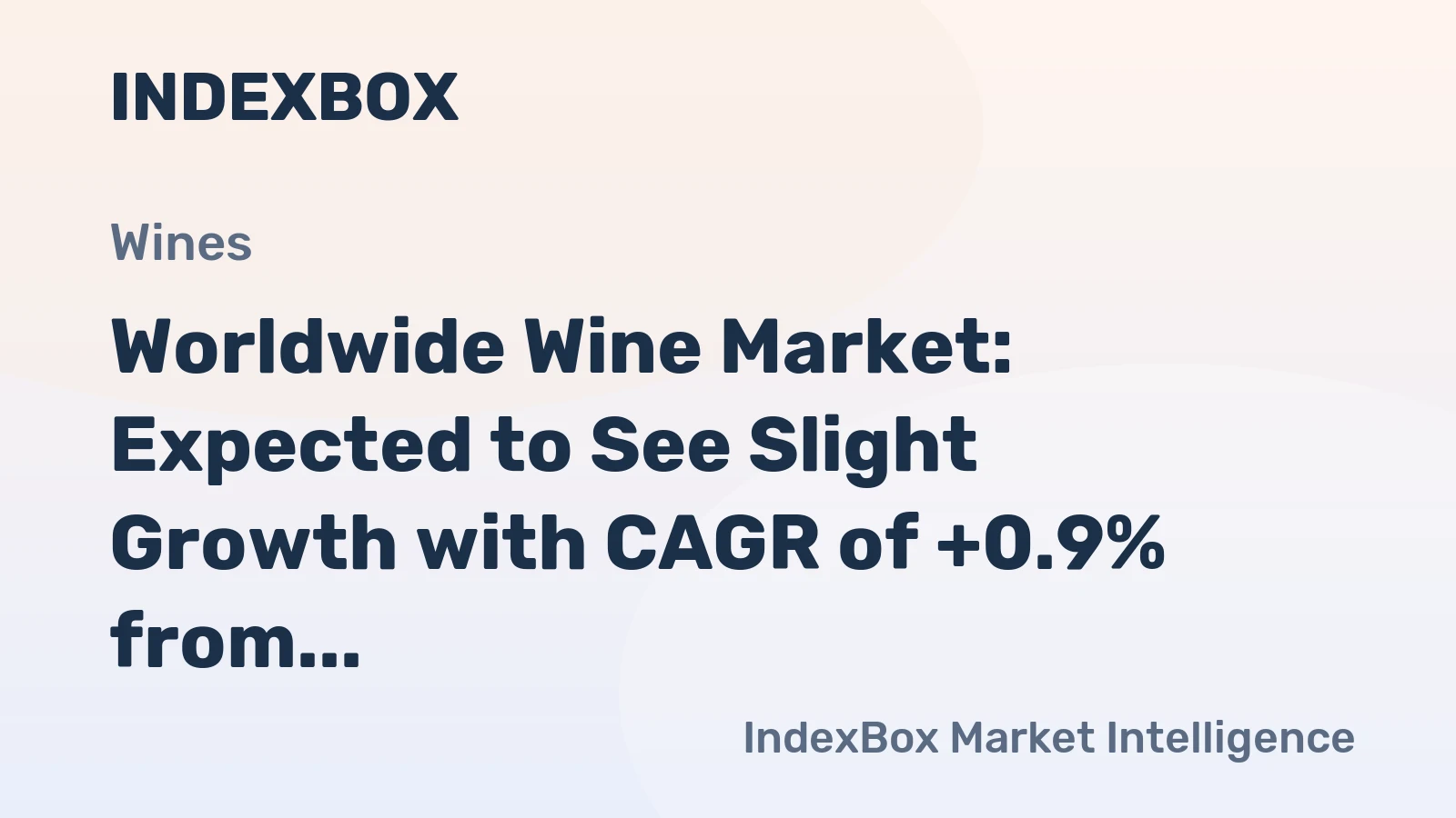 Worldwide Wine Market: Expected to See Slight Growth with CAGR of +0.9% from 2024 to 2035