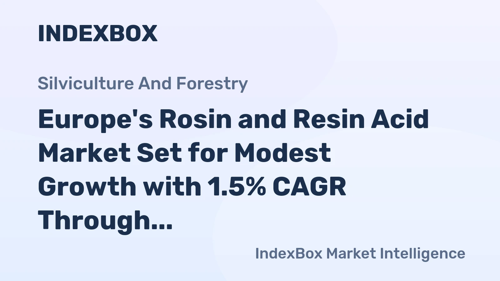 Europe's Rosin and Resin Acid Market Set for Modest Growth with 1.5% CAGR Through 2035
