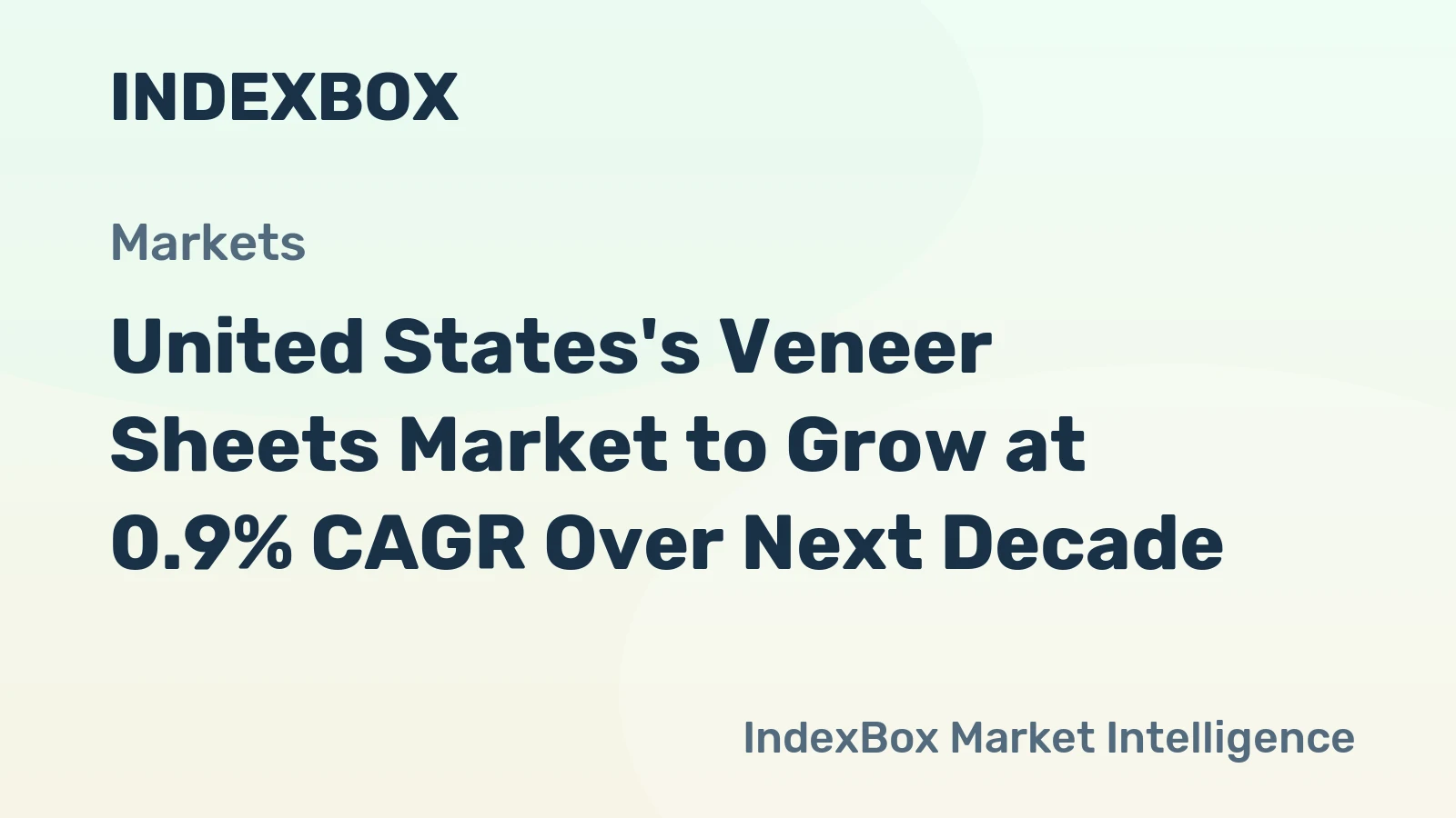 United States's Veneer Sheets Market to Grow at 0.9% CAGR Over Next Decade
