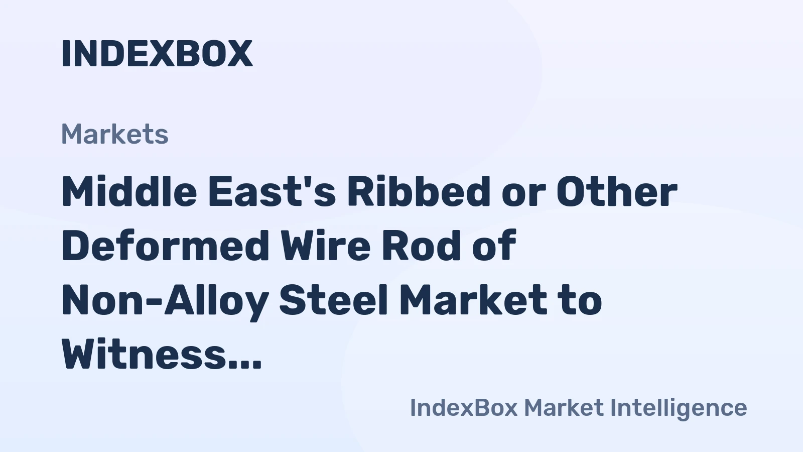 Middle East's Ribbed or Other Deformed Wire Rod of Non-Alloy Steel Market to Witness 2.9% CAGR Growth from 2024 to 2035