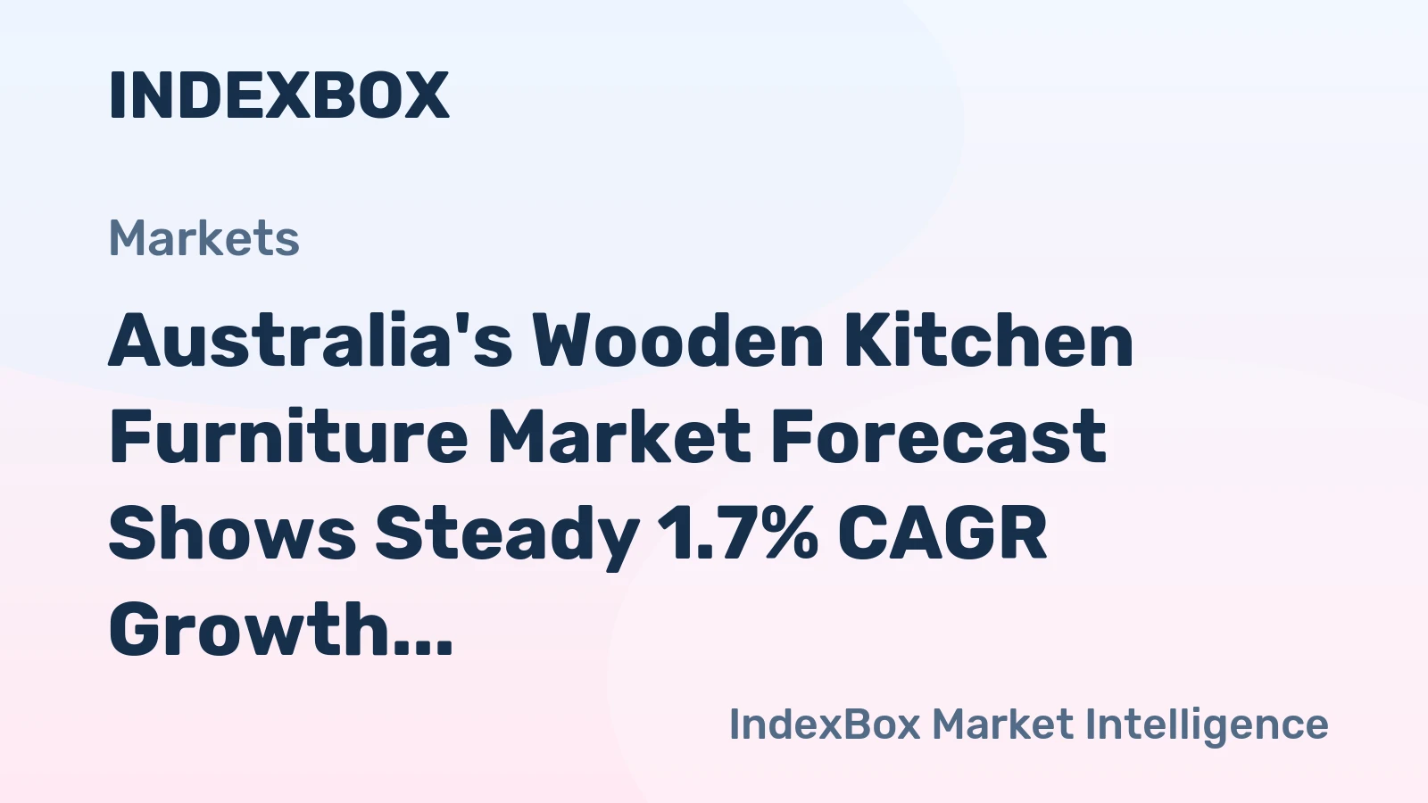 Australia's Wooden Kitchen Furniture Market Forecast Shows Steady 1.7% CAGR Growth Through 2035