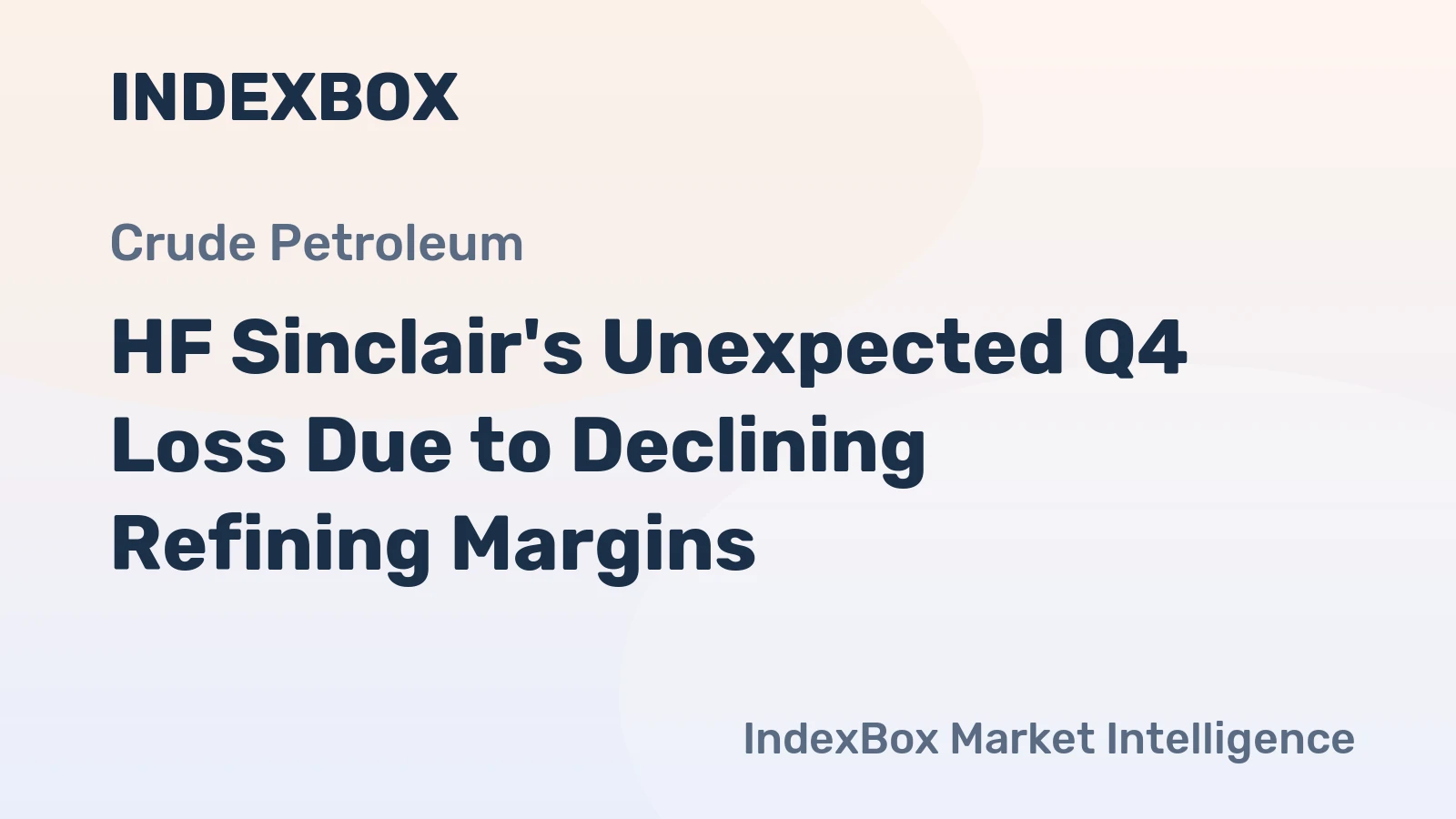 HF Sinclair's Unexpected Q4 Loss Due to Declining Refining Margins