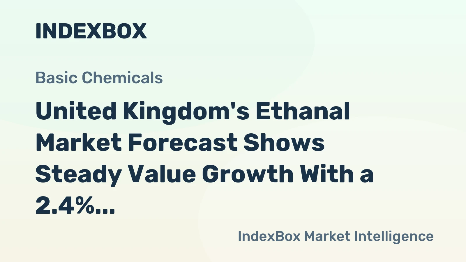 United Kingdom's Ethanal Market Forecast Shows Steady Value Growth With a 2.4% CAGR Through 2035