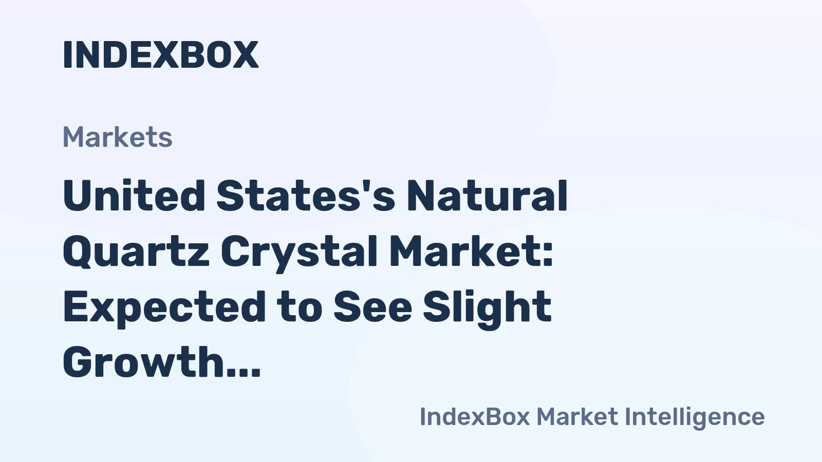 United States's Natural Quartz Crystal Market: Expected to See Slight Growth with Market Volume Reaching 47M tons by 2035