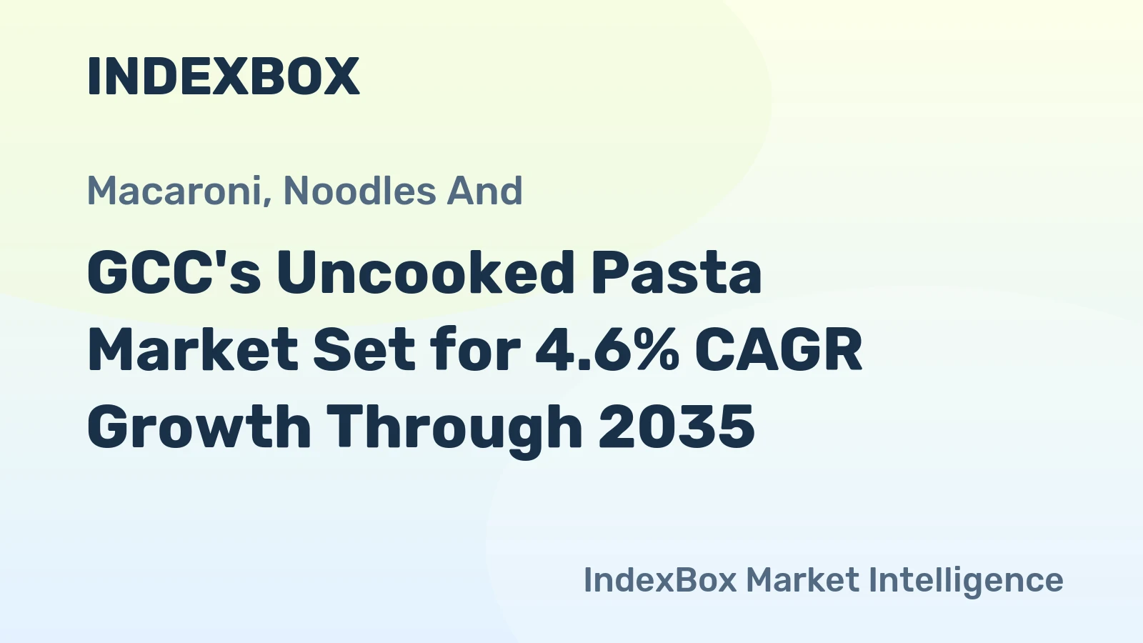 GCC's Uncooked Pasta Market Set for 4.6% CAGR Growth Through 2035