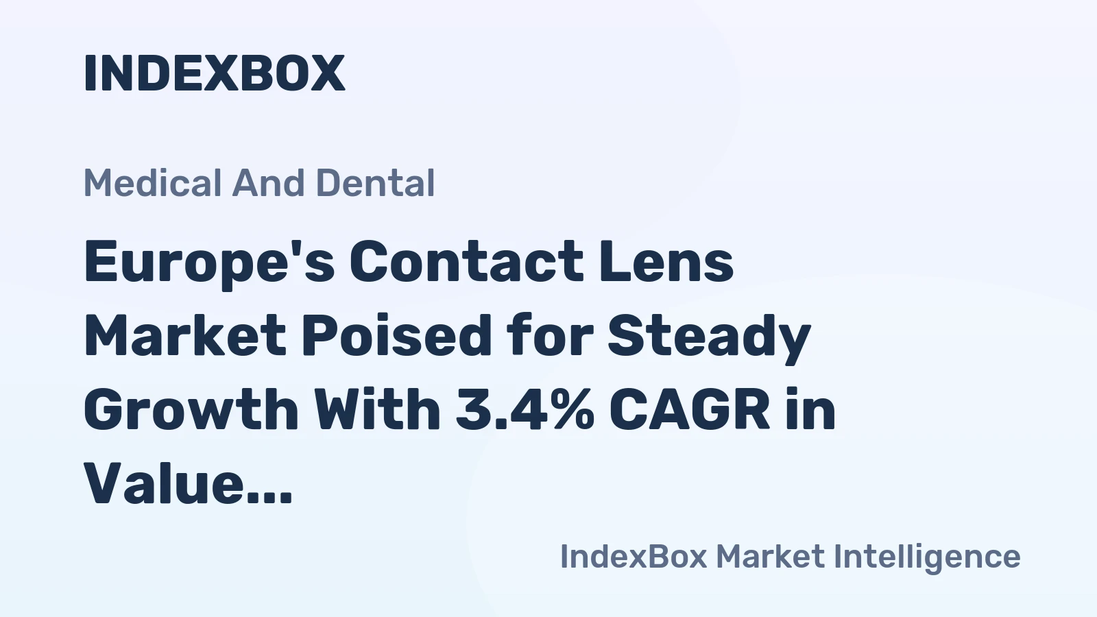Europe's Contact Lens Market Poised for Steady Growth With 3.4% CAGR in Value Through 2035
