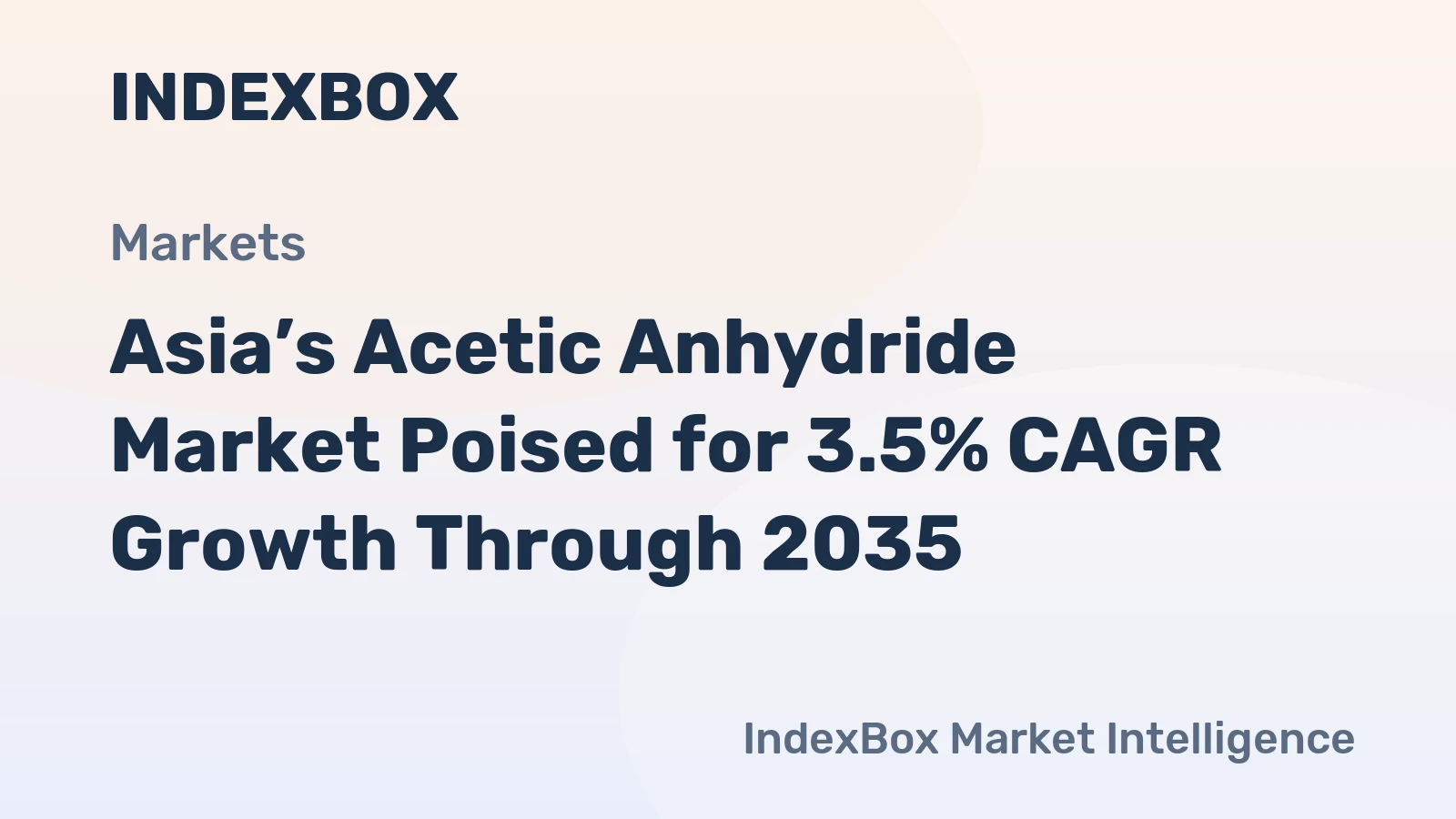Asia’s Acetic Anhydride Market Poised for 3.5% CAGR Growth Through 2035