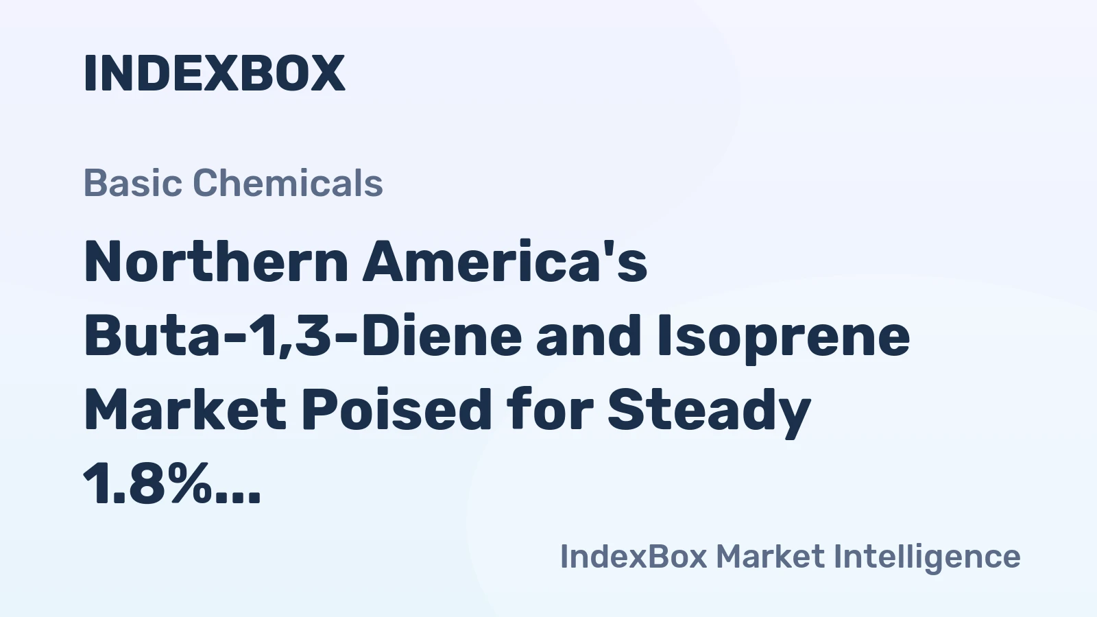 Northern America's Buta-1,3-Diene and Isoprene Market Poised for Steady 1.8% CAGR Growth