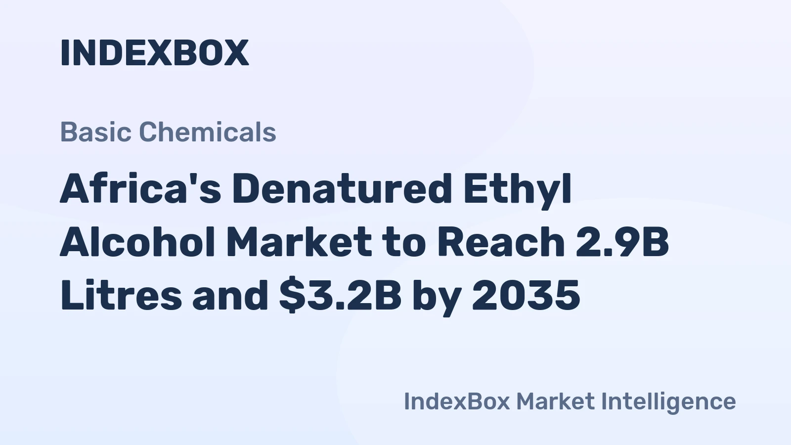 Africa's Denatured Ethyl Alcohol Market to Reach 2.9B Litres and $3.2B by 2035