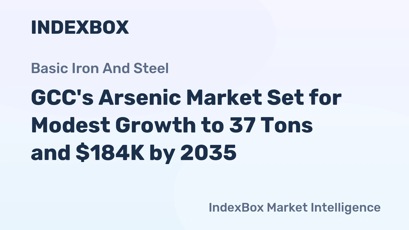 GCC's Arsenic Market Set for Modest Growth to 37 Tons and $184K by 2035