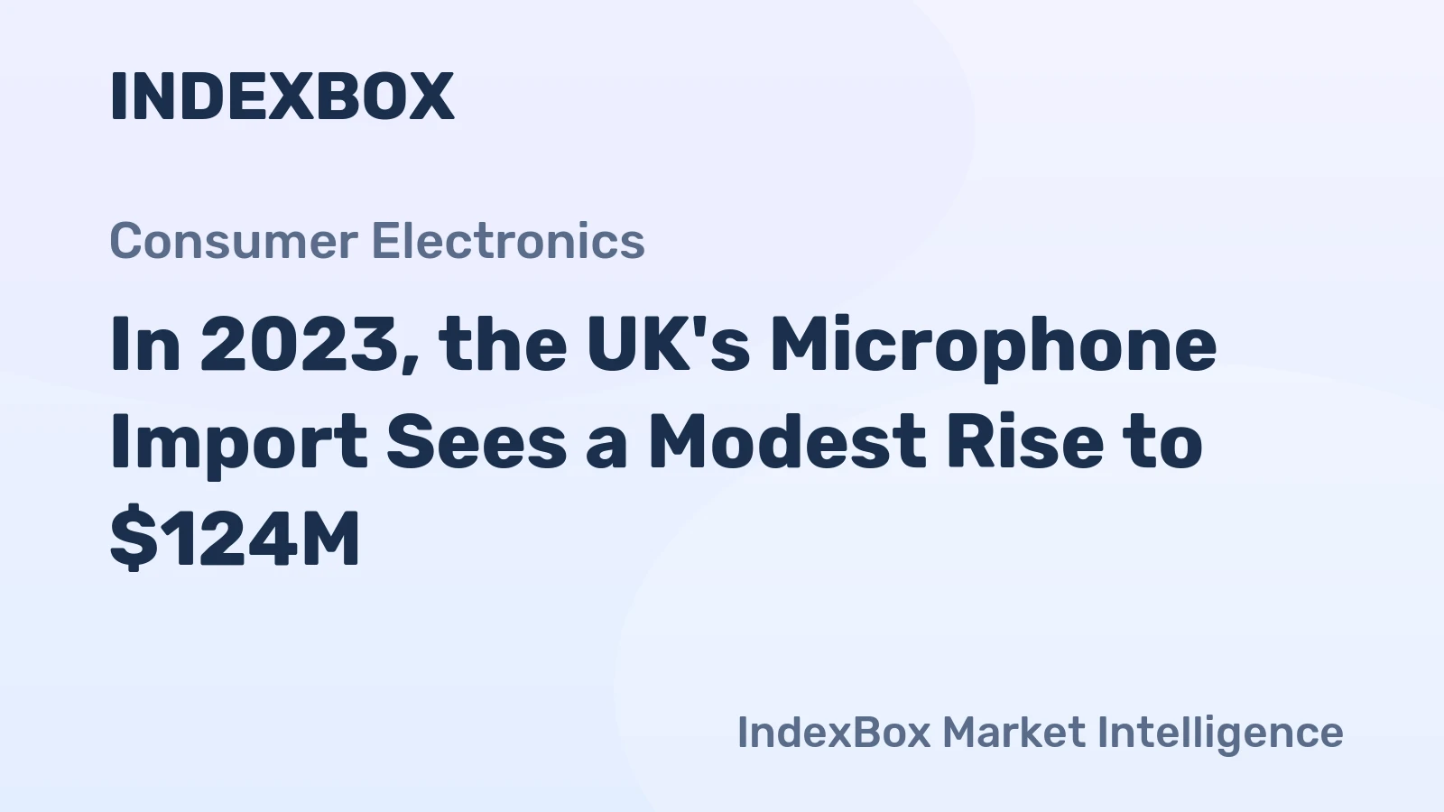 In 2023, the UK's Microphone Import Sees a Modest Rise to $124M