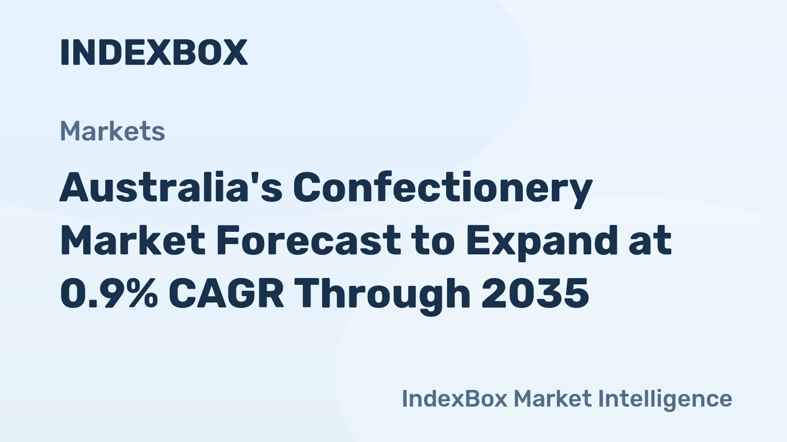 Australia's Confectionery Market Forecast to Expand at 0.9% CAGR Through 2035