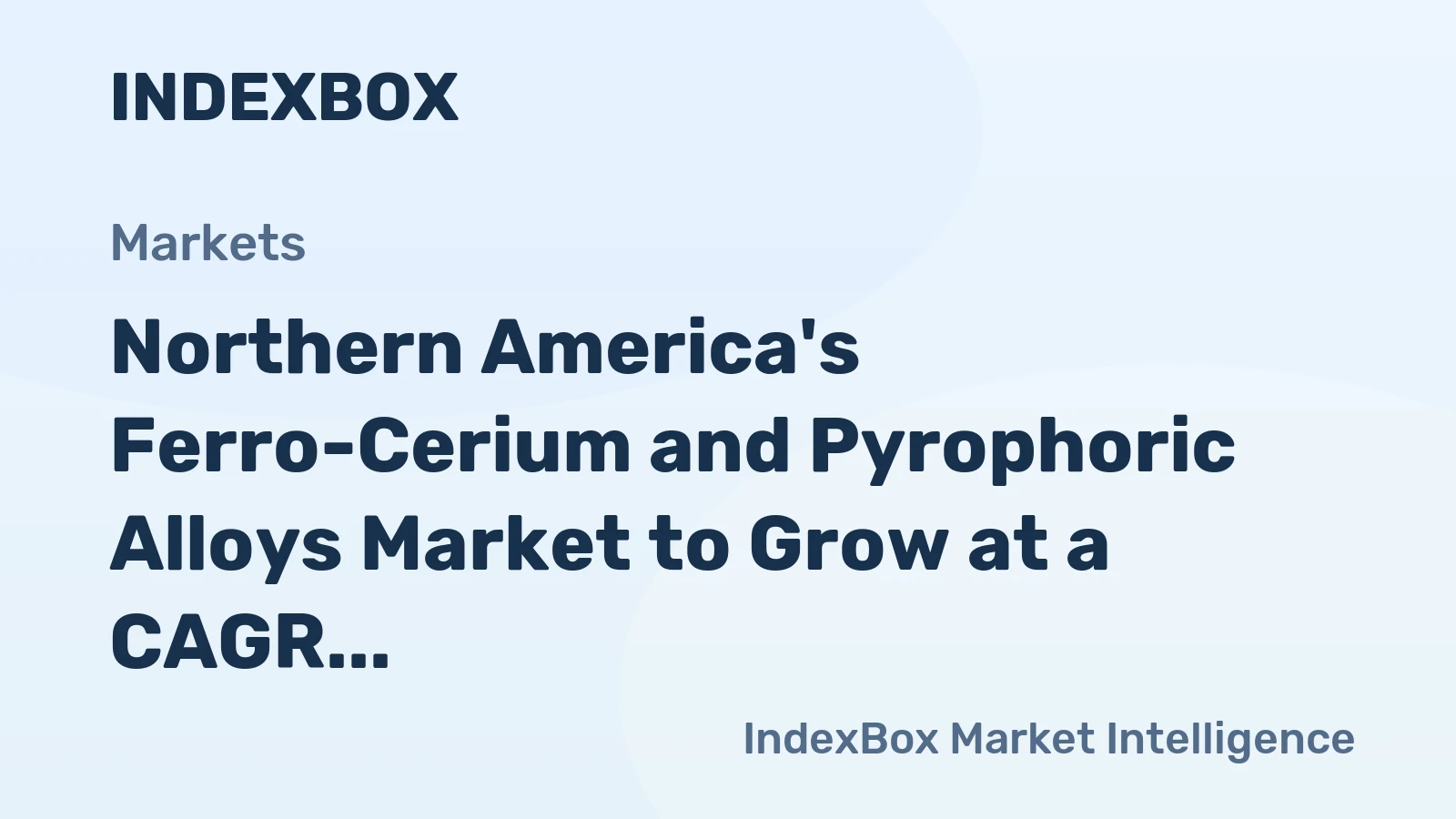 Northern America's Ferro-Cerium and Pyrophoric Alloys Market to Grow at a CAGR of +0.3% from 2024 to 2035