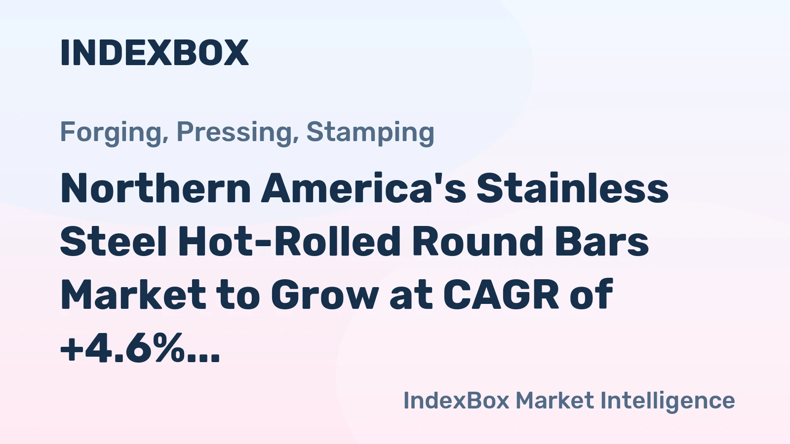 Northern America's Stainless Steel Hot-Rolled Round Bars Market to Grow at CAGR of +4.6% Over Next Decade