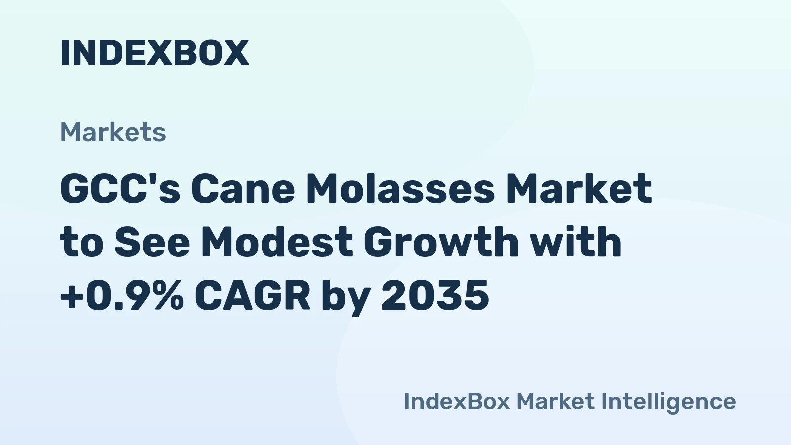 GCC's Cane Molasses Market to See Modest Growth with +0.9% CAGR by 2035