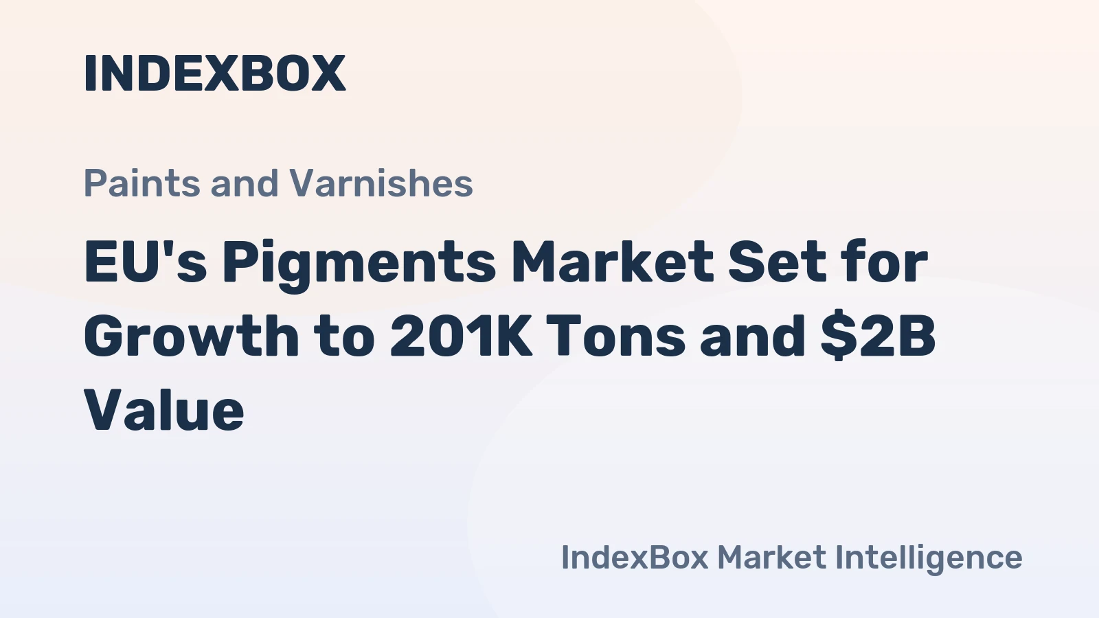 EU's Pigments Market Set for Growth to 201K Tons and $2B Value