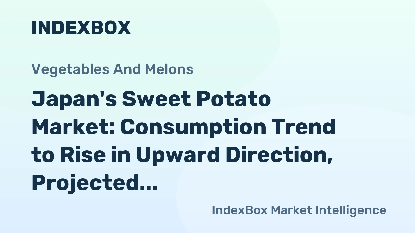 Japan's Sweet Potato Market: Consumption Trend to Rise in Upward Direction, Projected Volume Reaches 846K Tons by 2035