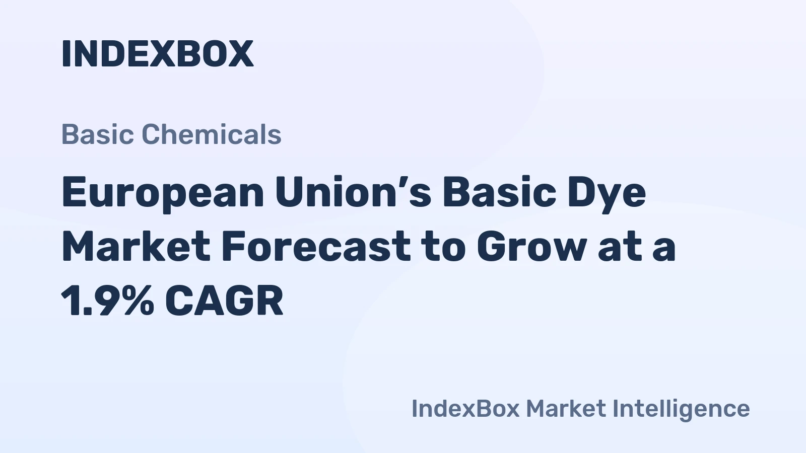 European Union’s Basic Dye Market Forecast to Grow at a 1.9% CAGR