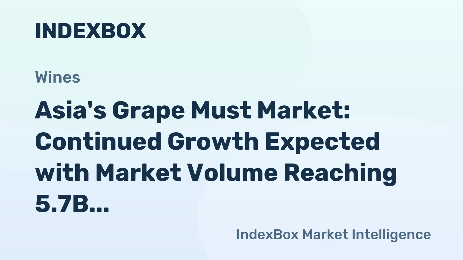 Asia's Grape Must Market: Continued Growth Expected with Market Volume Reaching 5.7B Litres and Market Value Hitting $30.2B by 2035