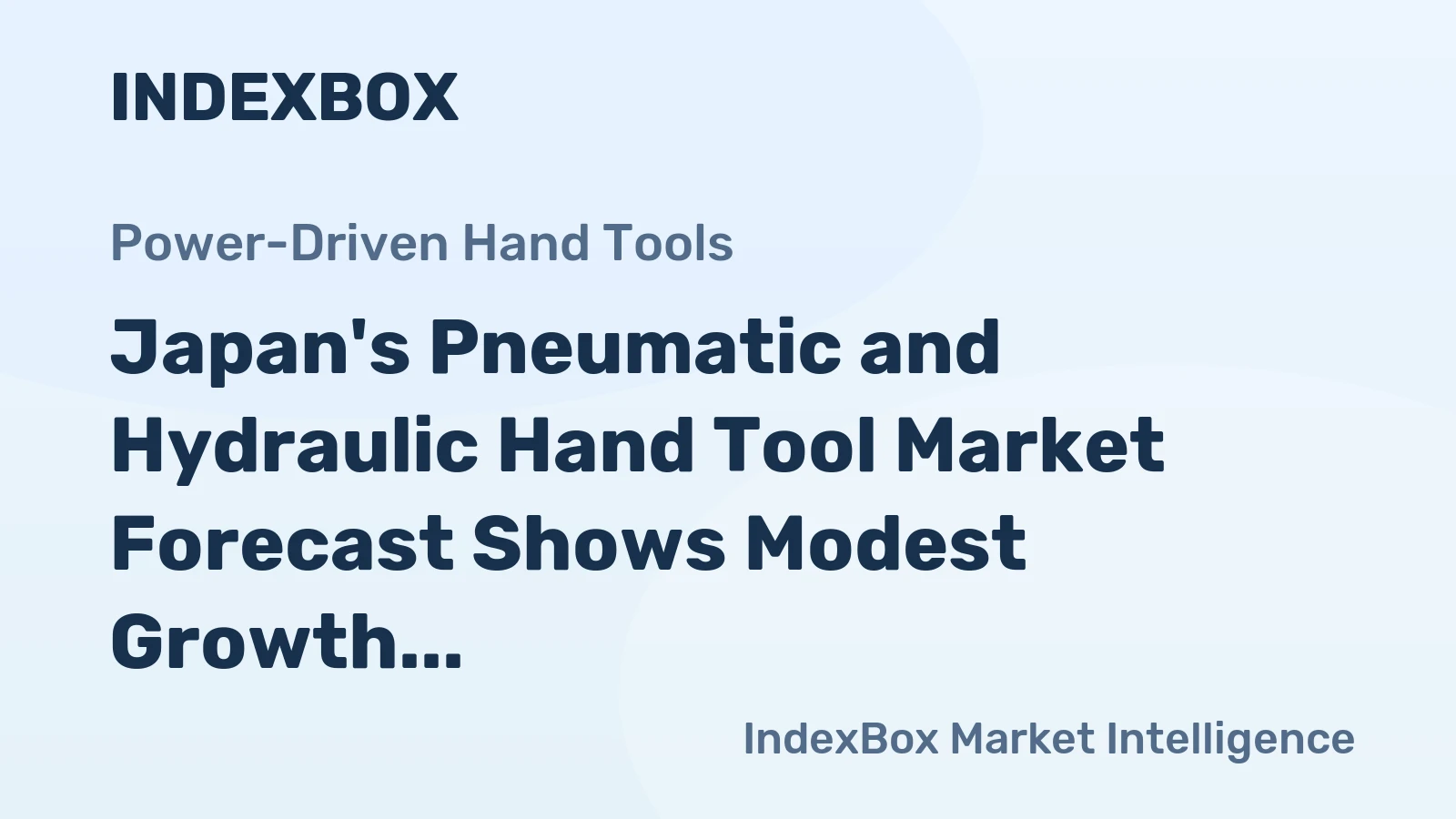 Japan's Pneumatic and Hydraulic Hand Tool Market Forecast Shows Modest Growth with 0.2% Value CAGR Through 2035