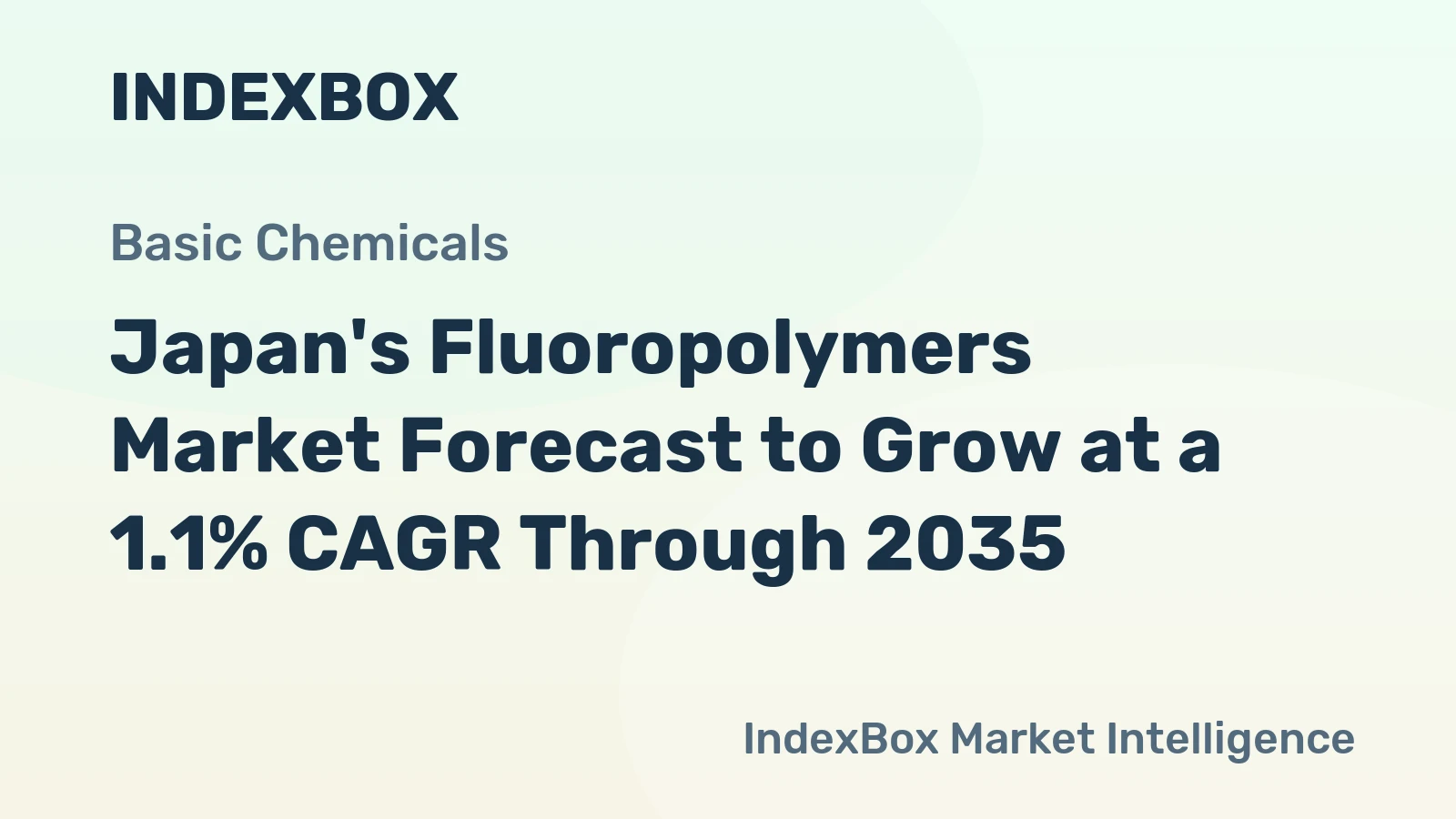 Japan's Fluoropolymers Market Forecast to Grow at a 1.1% CAGR Through 2035