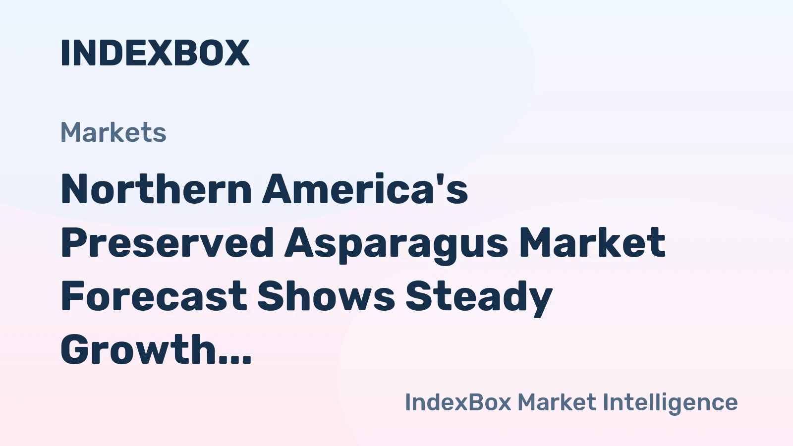 Northern America's Preserved Asparagus Market Forecast Shows Steady Growth with a 1.4% CAGR in Value