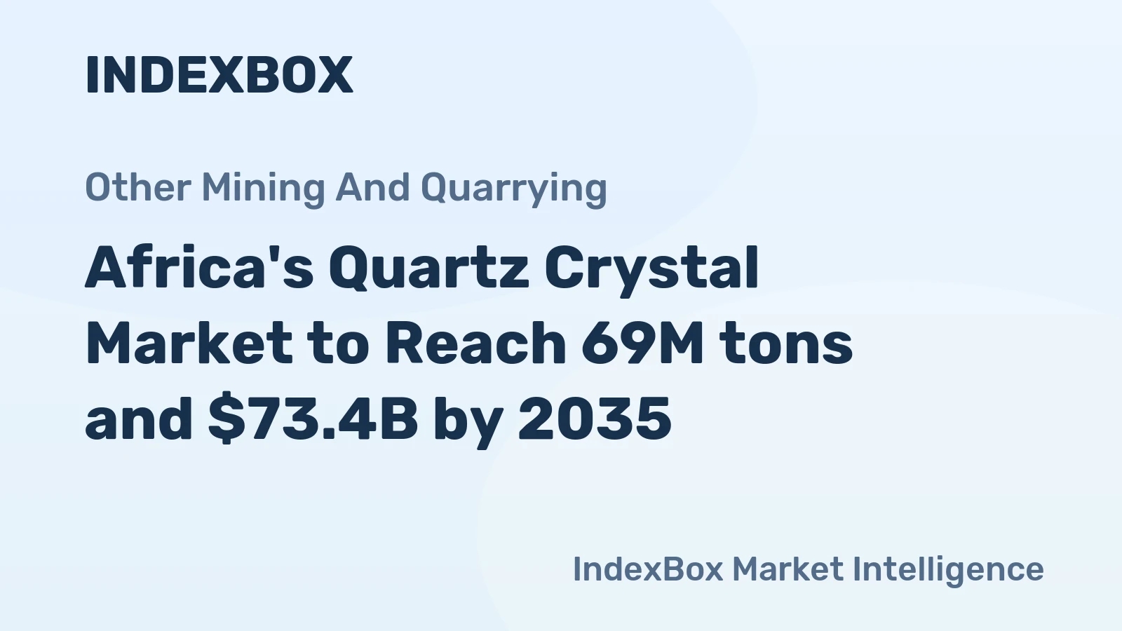 Africa's Quartz Crystal Market to Reach 69M tons and $73.4B by 2035