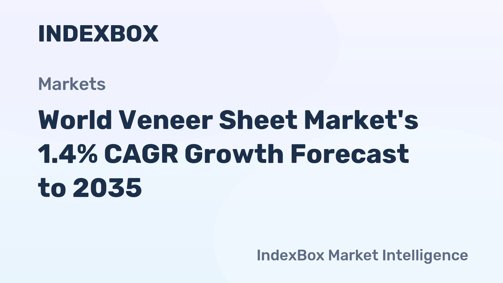 World Veneer Sheet Market's 1.4% CAGR Growth Forecast to 2035