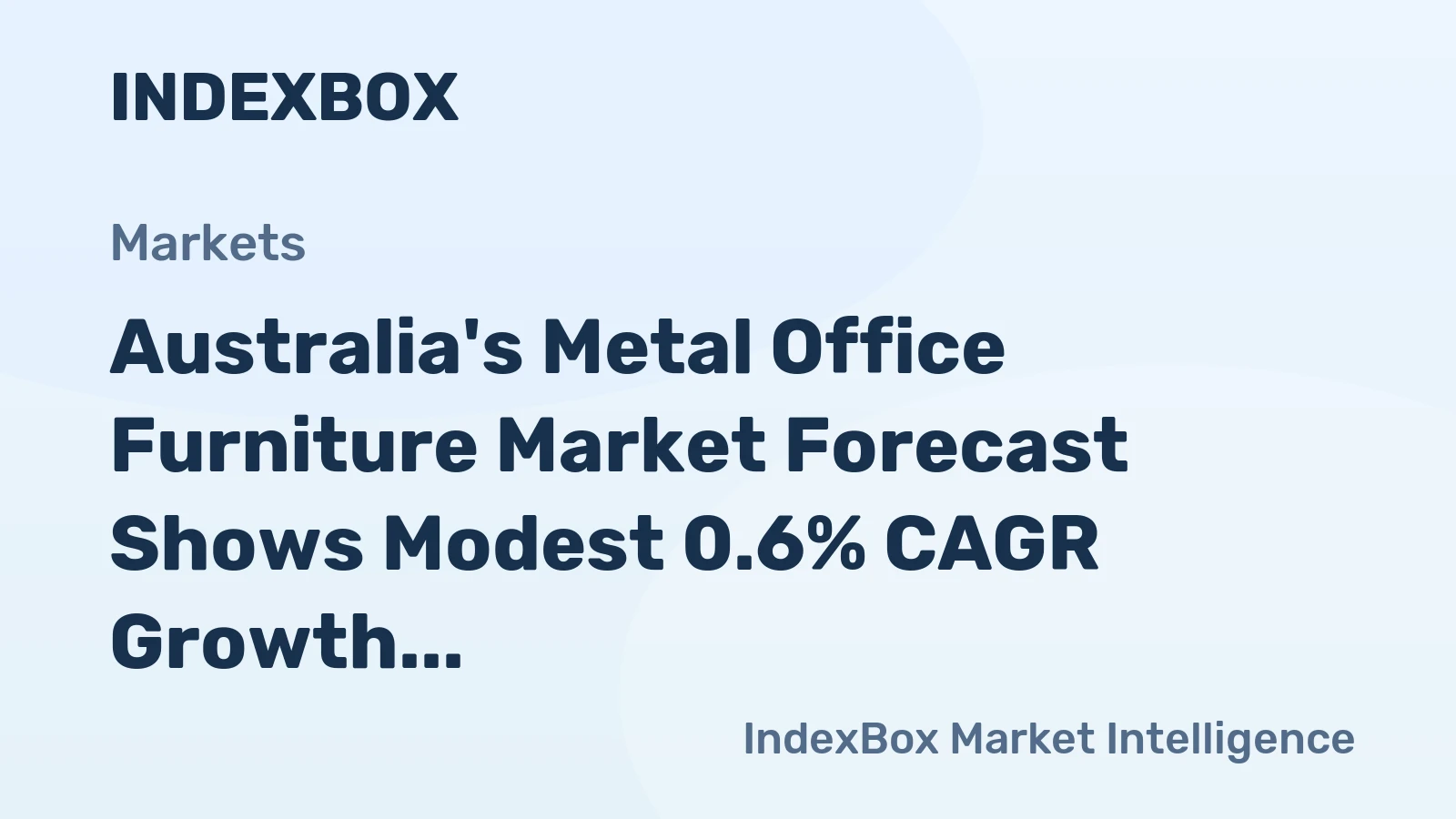 Australia's Metal Office Furniture Market Forecast Shows Modest 0.6% CAGR Growth Through 2035