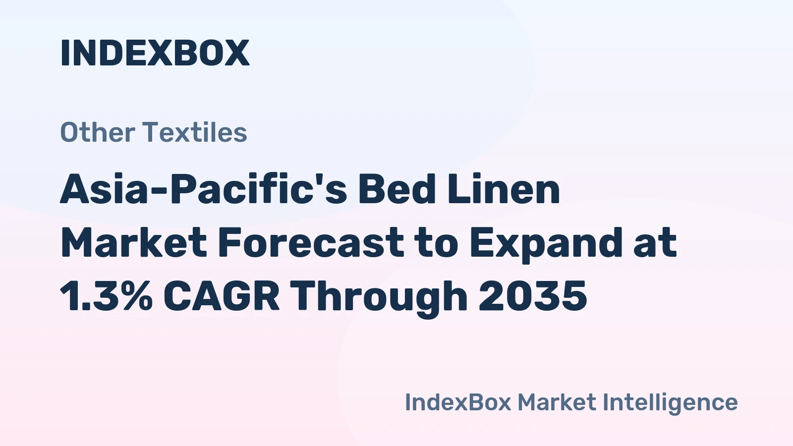 Asia-Pacific's Bed Linen Market Forecast to Expand at 1.3% CAGR Through 2035