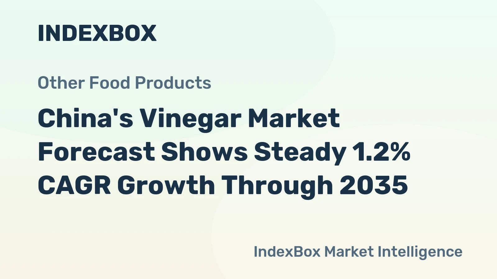 China's Vinegar Market Forecast Shows Steady 1.2% CAGR Growth Through 2035
