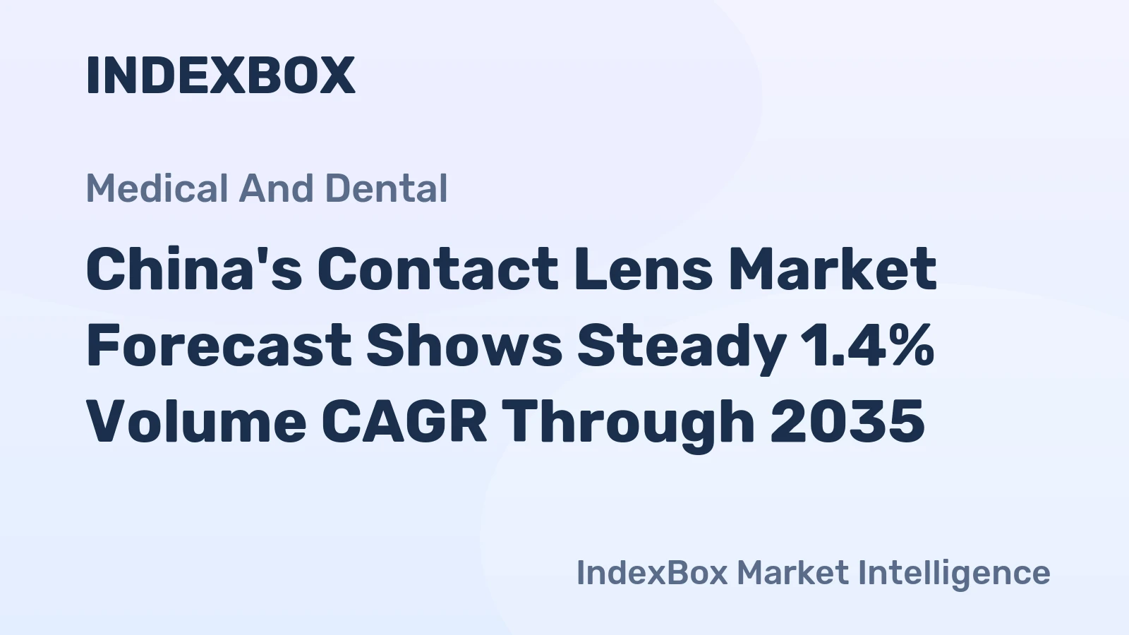 China's Contact Lens Market Forecast Shows Steady 1.4% Volume CAGR Through 2035