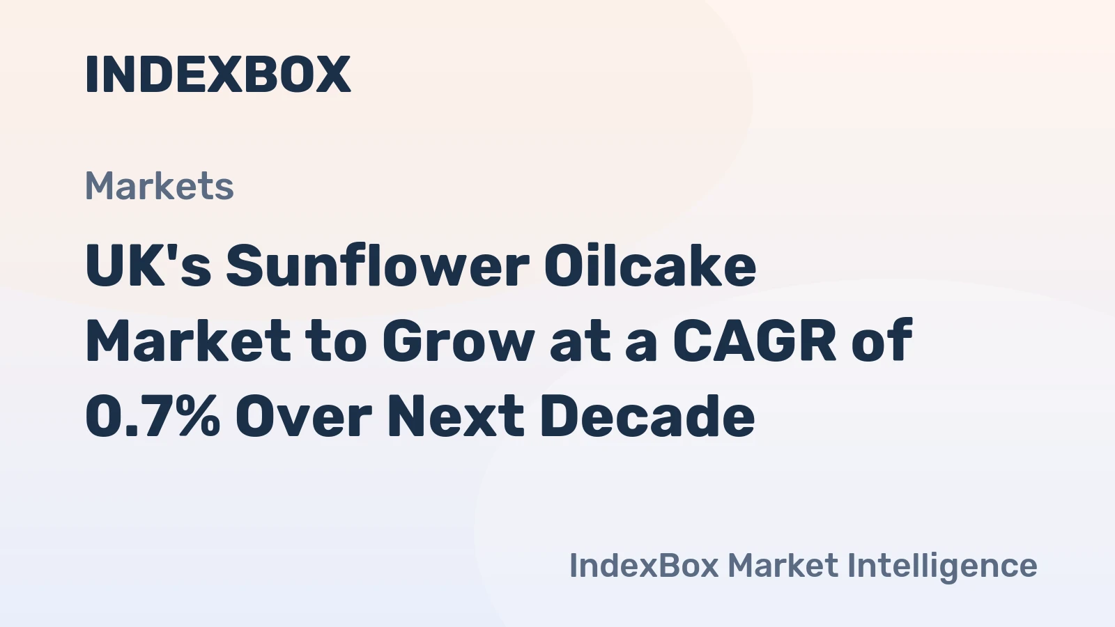 UK's Sunflower Oilcake Market to Grow at a CAGR of 0.7% Over Next Decade