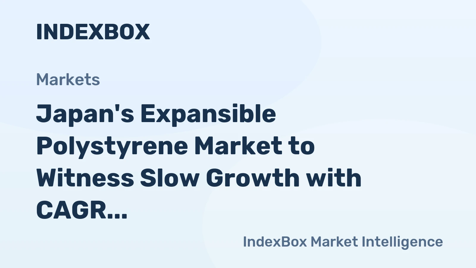 Japan's Expansible Polystyrene Market to Witness Slow Growth with CAGR of +0.3% by 2035
