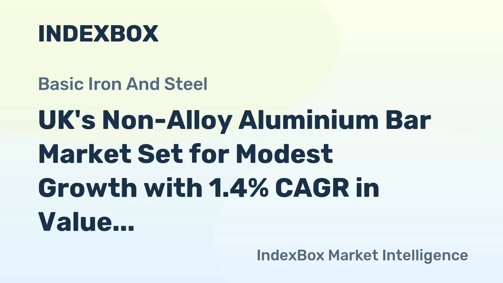 UK's Non-Alloy Aluminium Bar Market Set for Modest Growth with 1.4% CAGR in Value