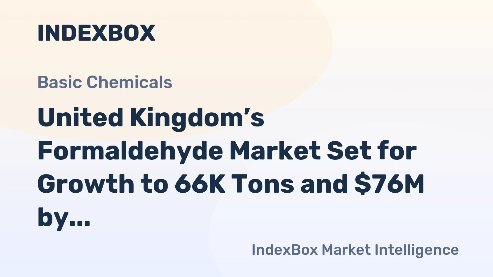 United Kingdom’s Formaldehyde Market Set for Growth to 66K Tons and $76M by 2035