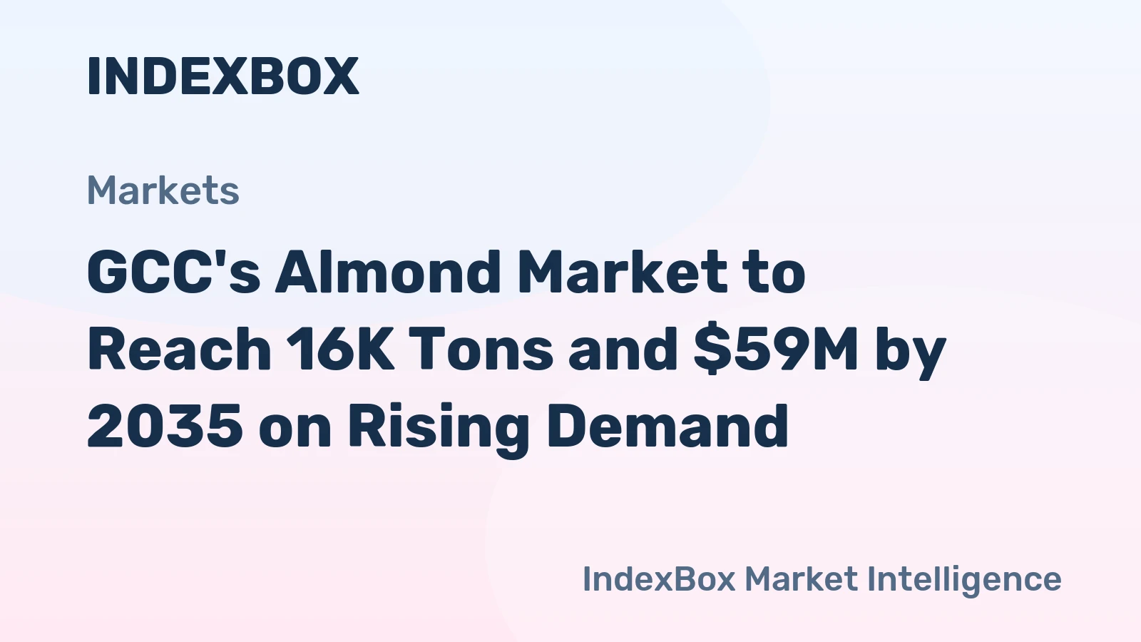 GCC's Almond Market to Reach 16K Tons and $59M by 2035 on Rising Demand