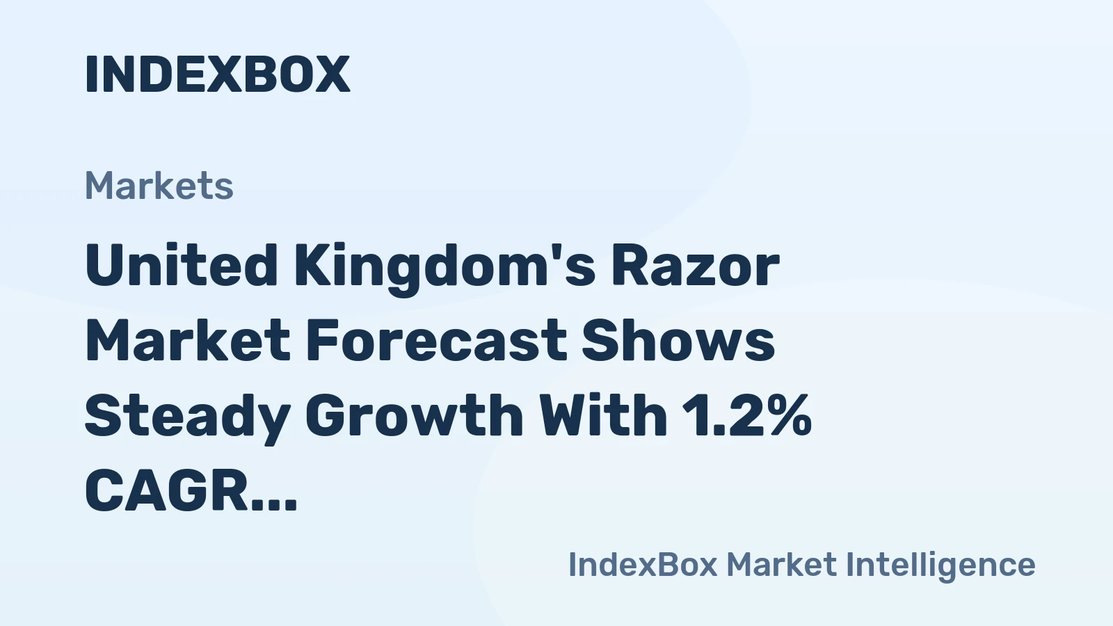 United Kingdom's Razor Market Forecast Shows Steady Growth With 1.2% CAGR in Volume