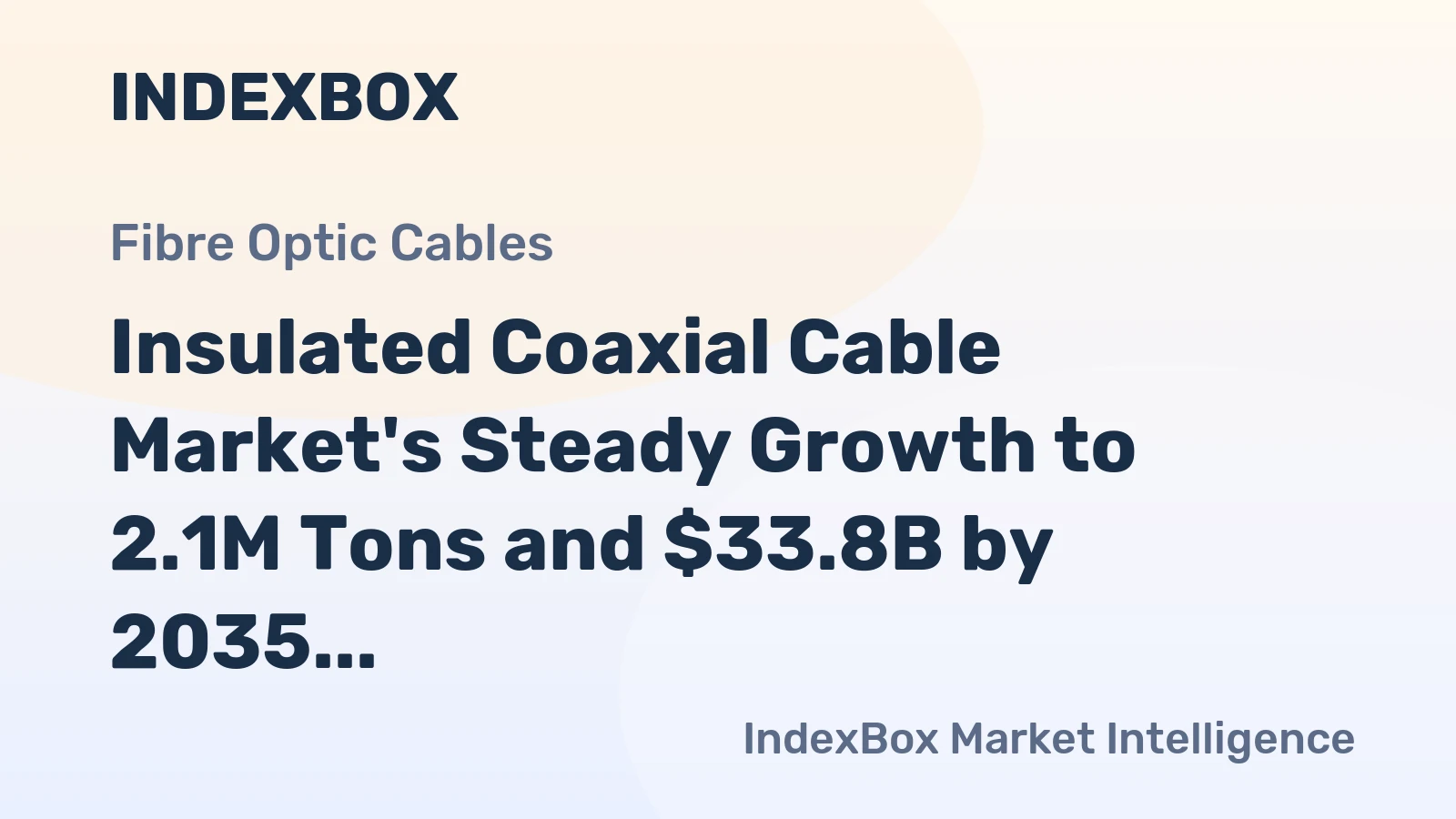 Insulated Coaxial Cable Market's Steady Growth to 2.1M Tons and $33.8B by 2035