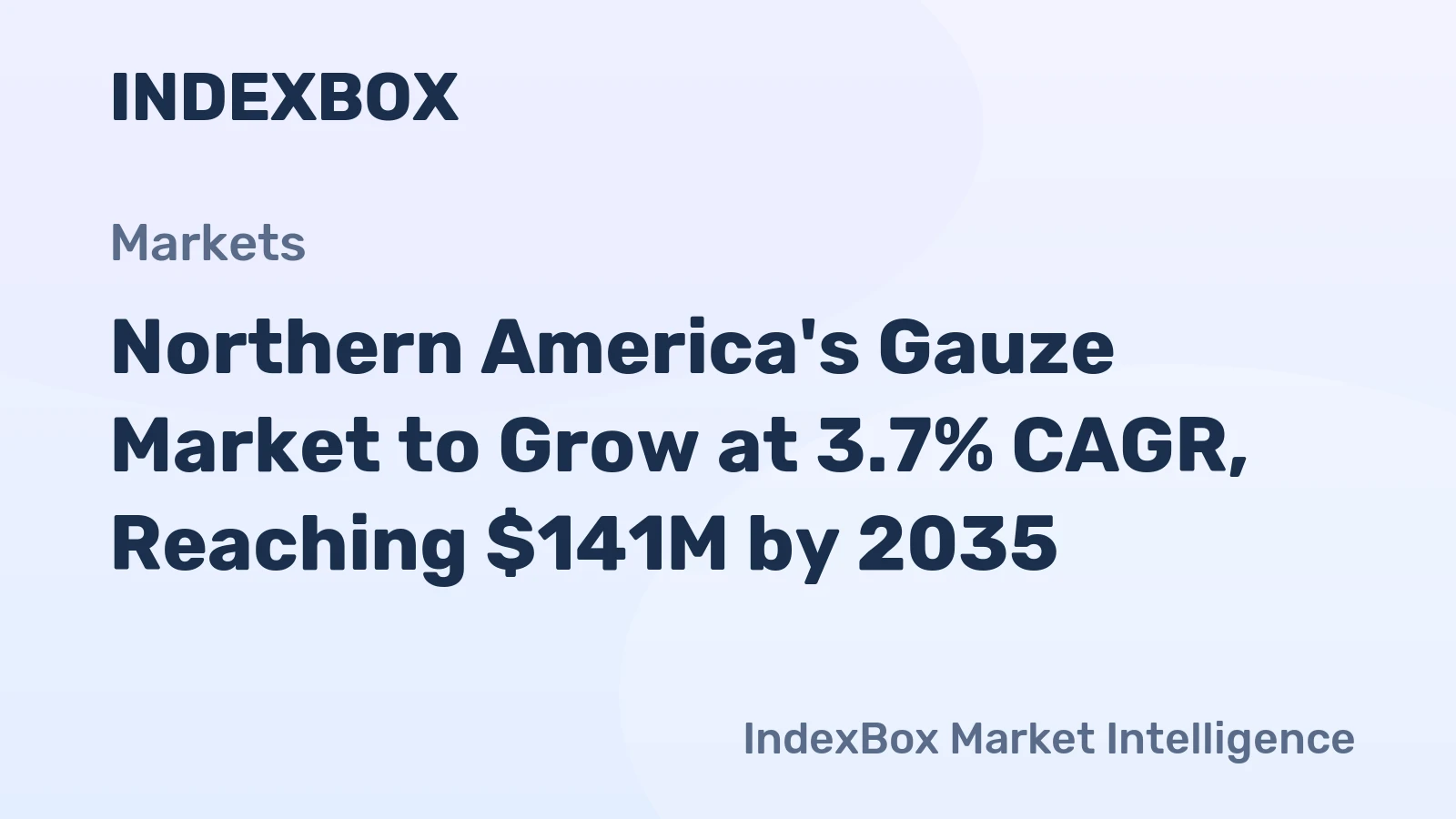 Northern America's Gauze Market to Grow at 3.7% CAGR, Reaching $141M by 2035