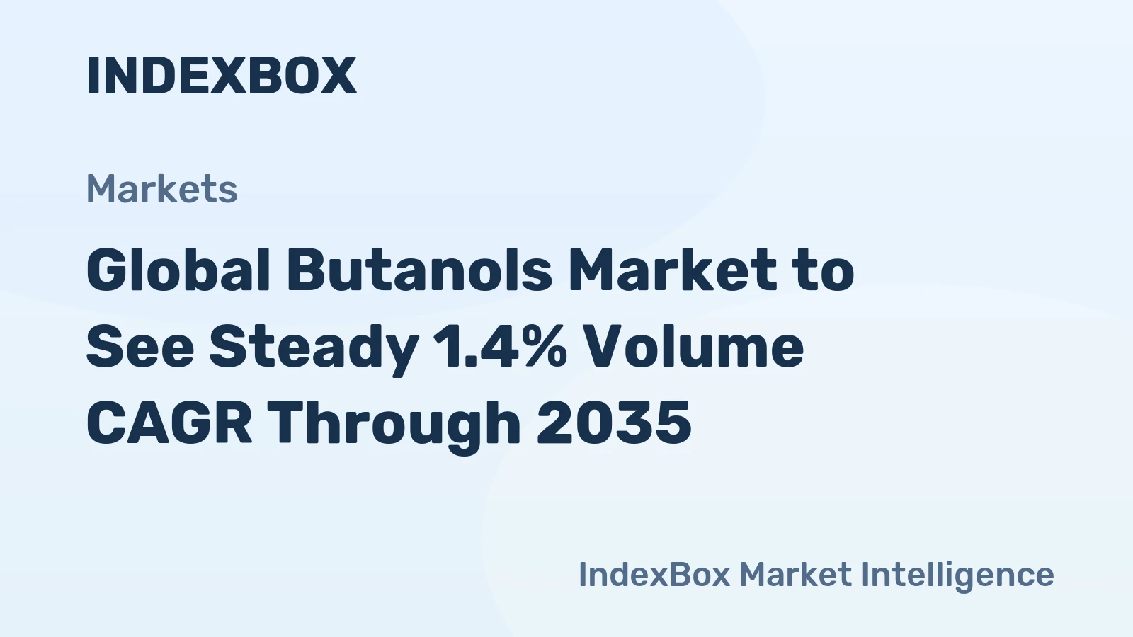 Global Butanols Market to See Steady 1.4% Volume CAGR Through 2035