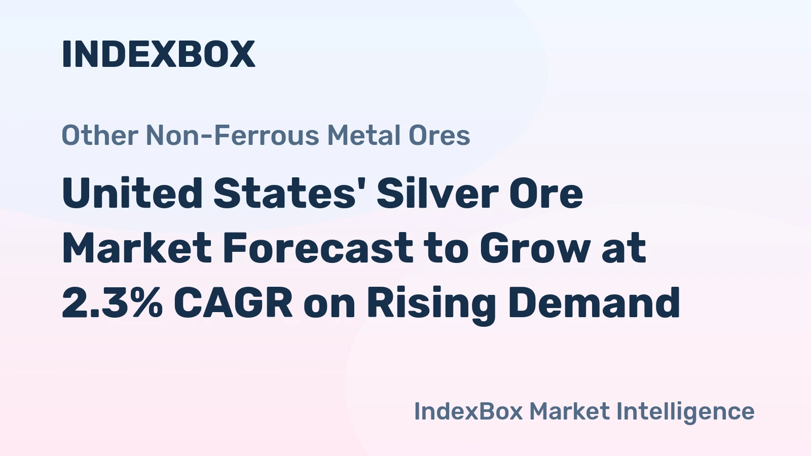 United States' Silver Ore Market Forecast to Grow at 2.3% CAGR on Rising Demand