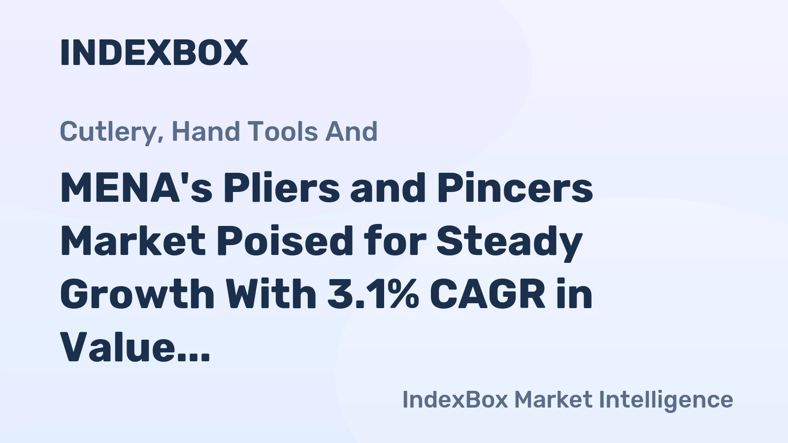 MENA's Pliers and Pincers Market Poised for Steady Growth With 3.1% CAGR in Value Through 2035