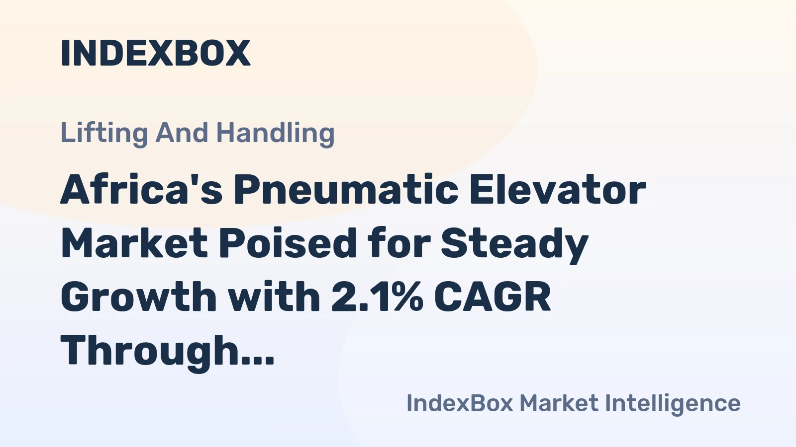 Africa's Pneumatic Elevator Market Poised for Steady Growth with 2.1% CAGR Through 2035