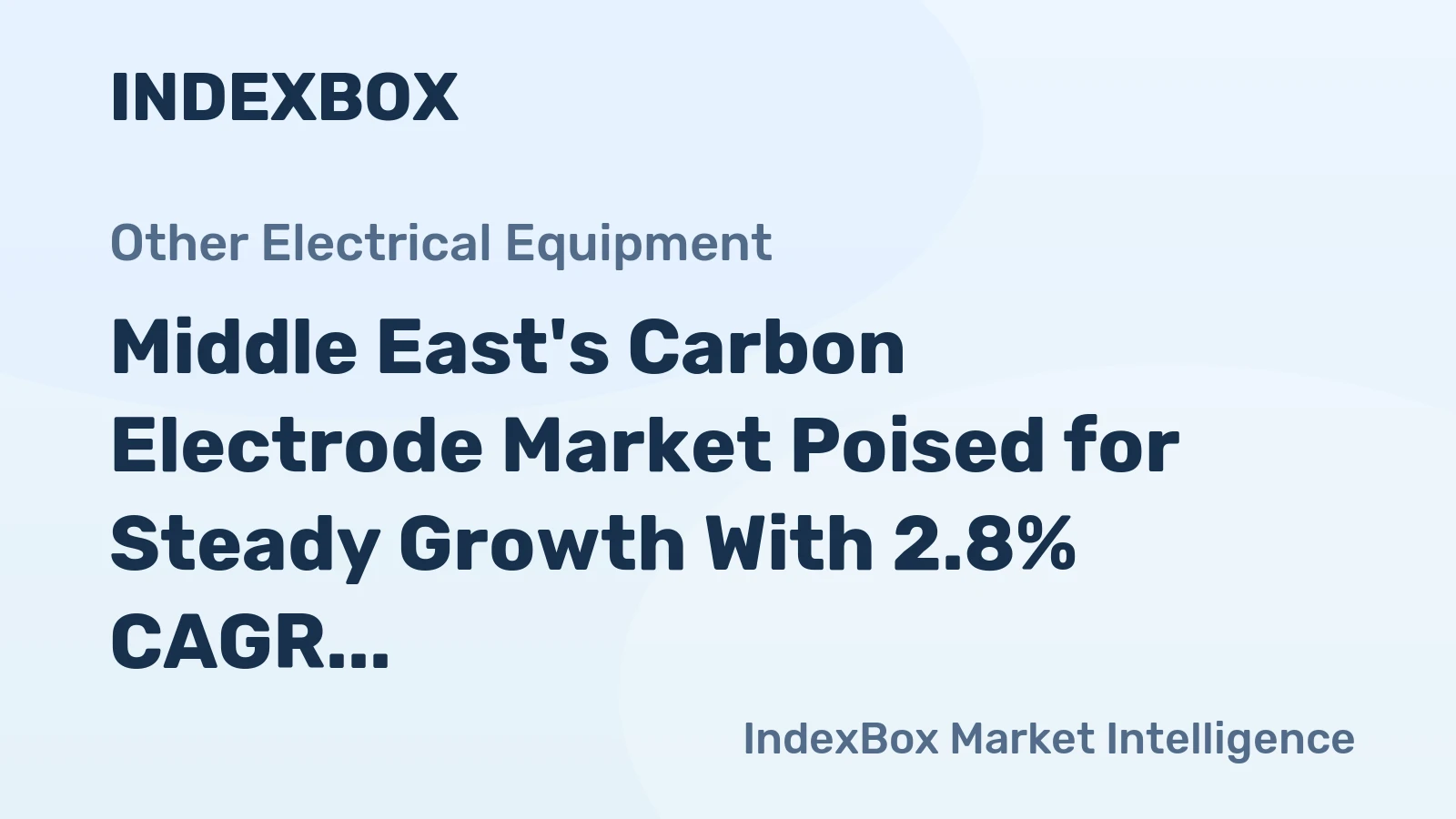 Middle East's Carbon Electrode Market Poised for Steady Growth With 2.8% CAGR Through 2035