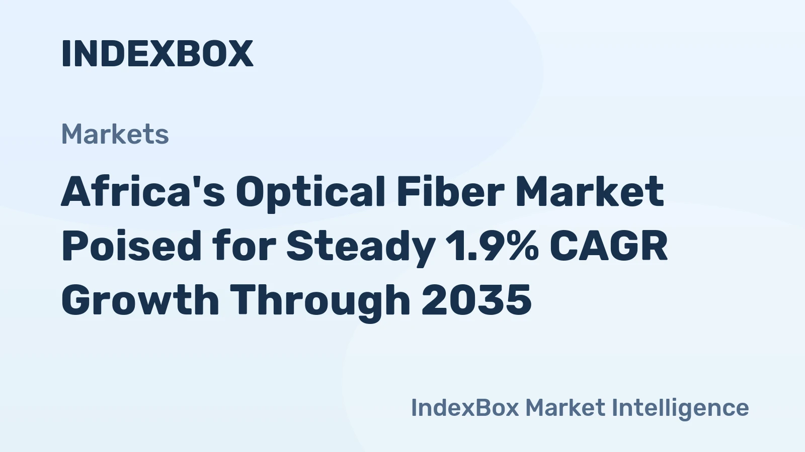 Africa's Optical Fiber Market Poised for Steady 1.9% CAGR Growth Through 2035