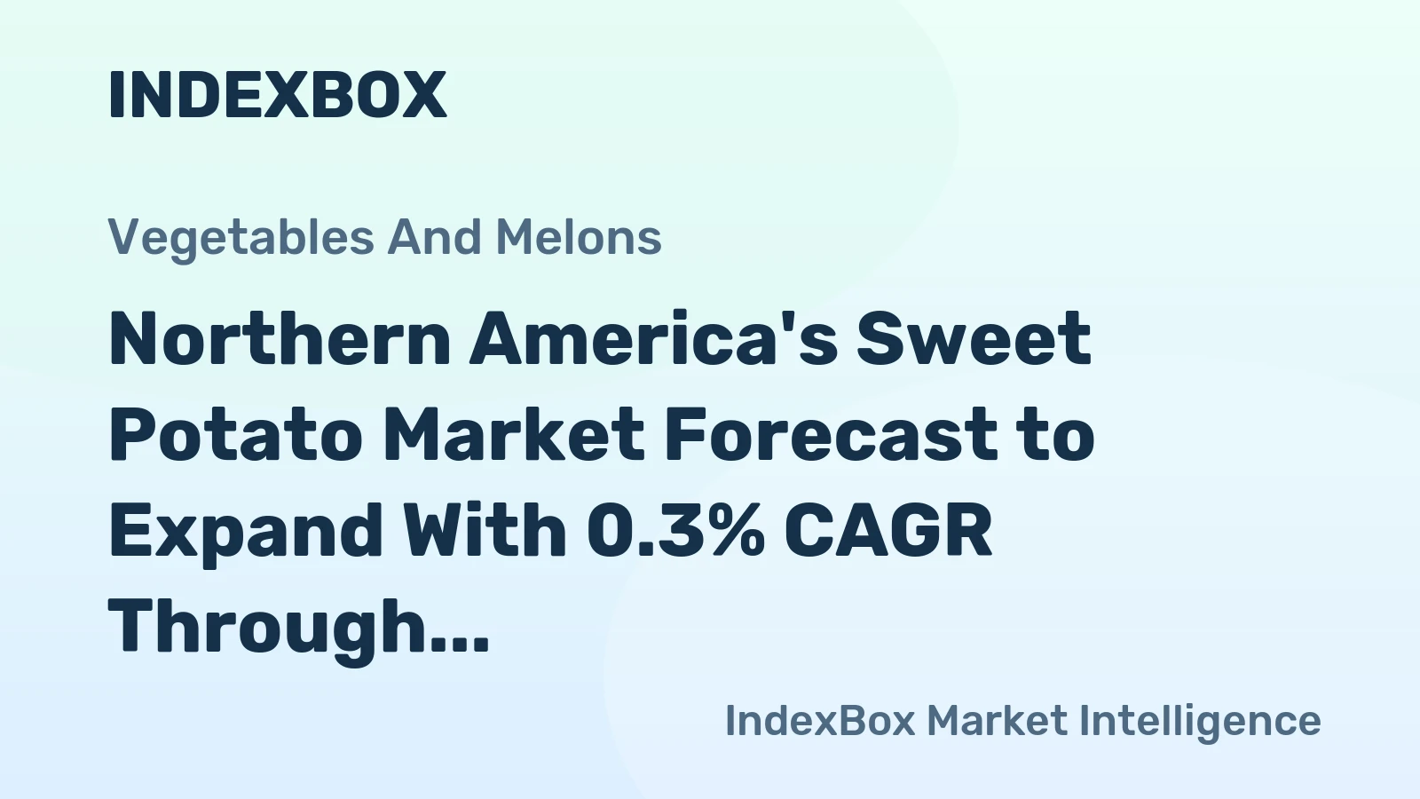 Northern America's Sweet Potato Market Forecast to Expand With 0.3% CAGR Through 2035