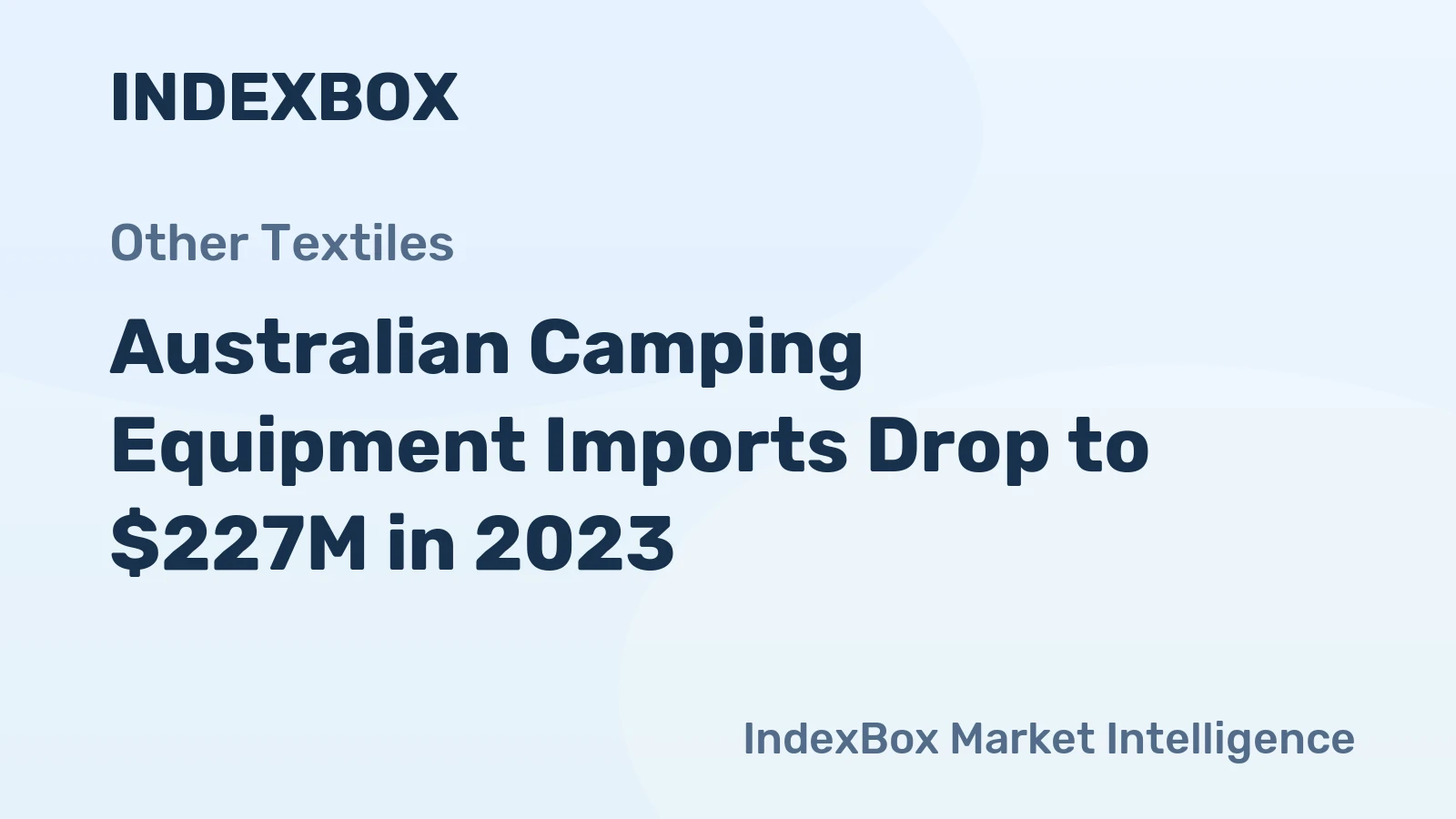Australian Camping Equipment Imports Drop to $227M in 2023