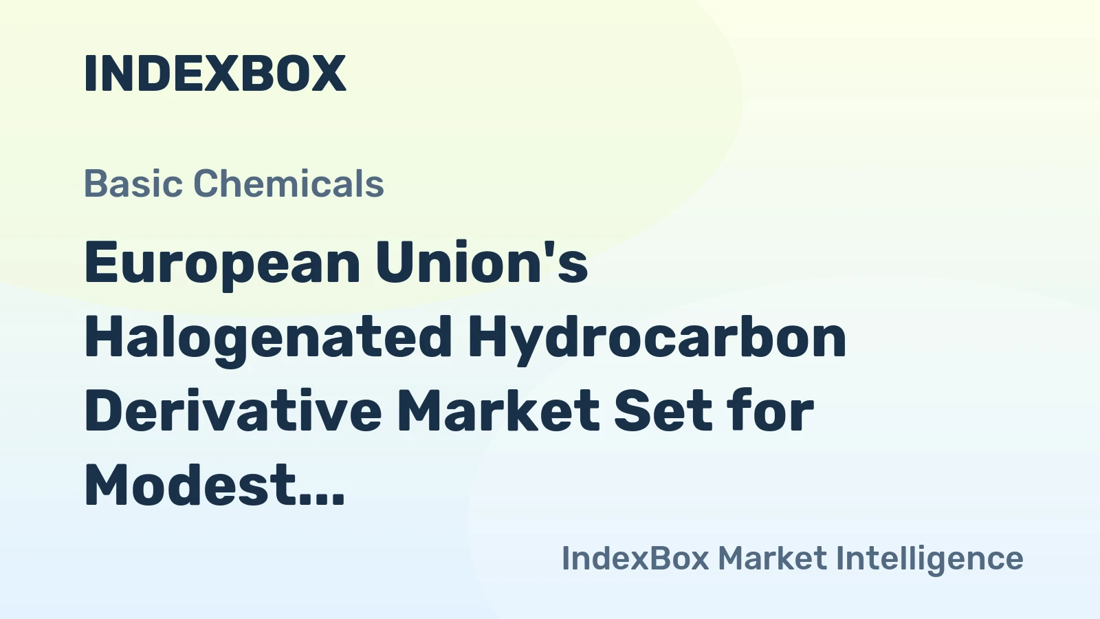 European Union's Halogenated Hydrocarbon Derivative Market Set for Modest Growth With a 13% Volume CAGR Through 2035