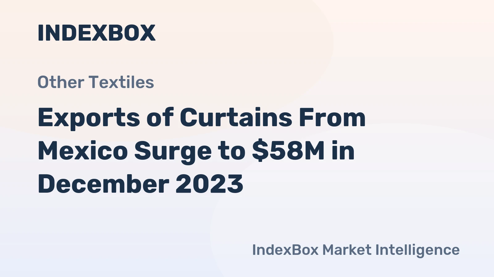 Exports of Curtains From Mexico Surge to $58M in December 2023
